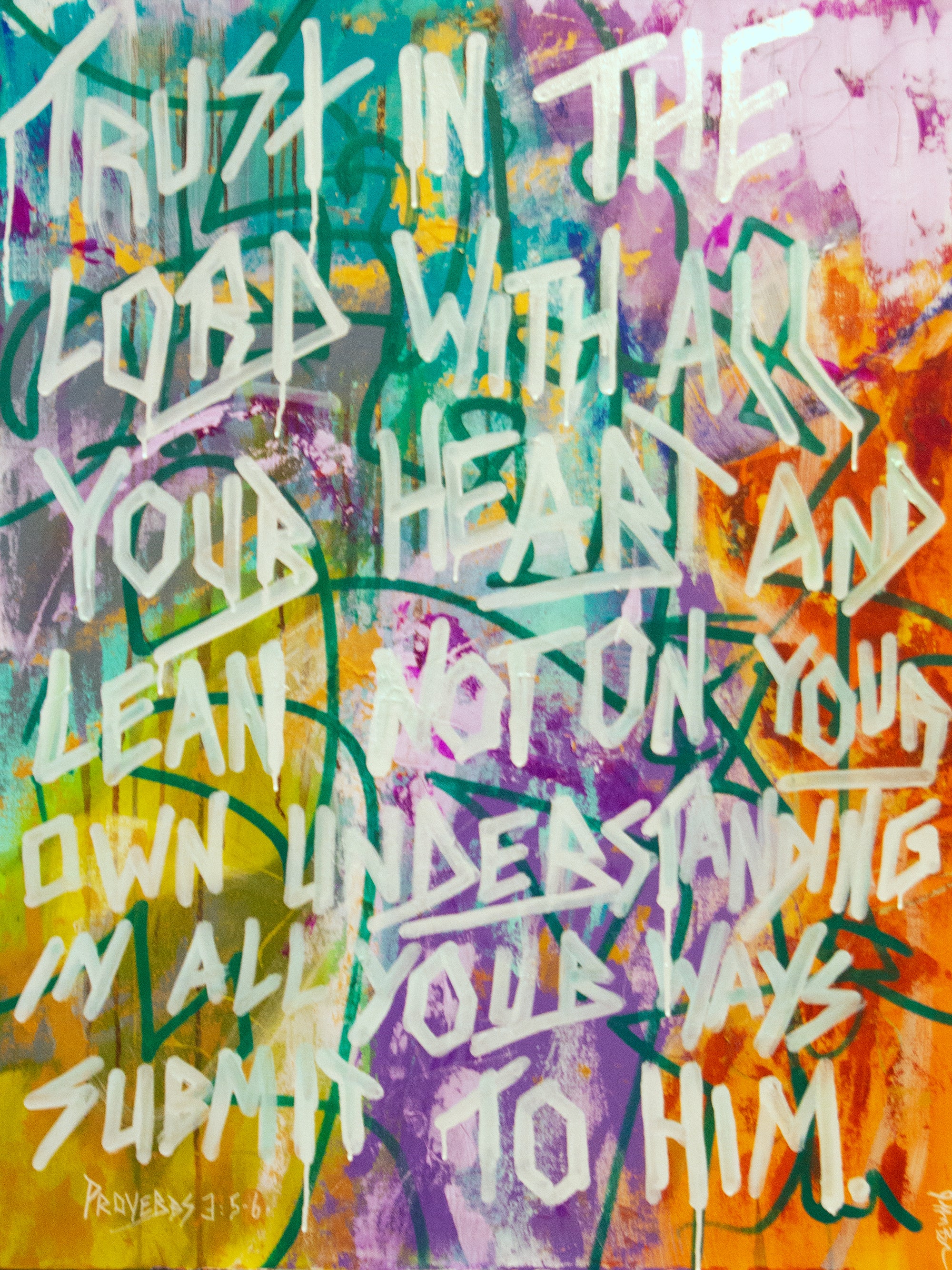 Proverbs 3: 3-5 (Canvas or Poster Print) – Art By Jeff Beckham